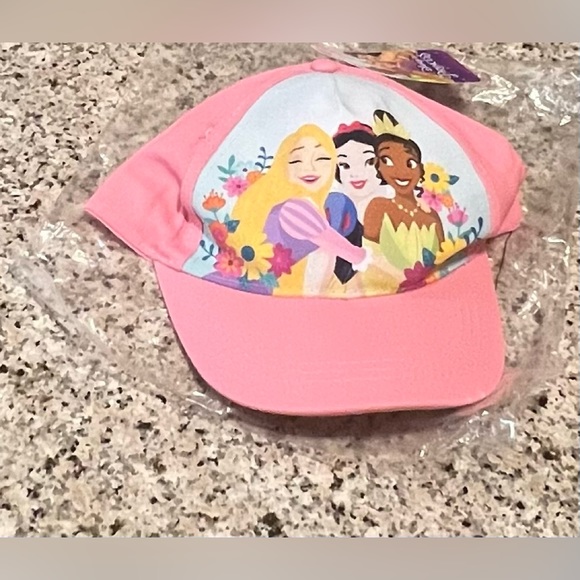 Disney | Accessories | Disney Adjustable Princesses Pink Baseball Cap ...
